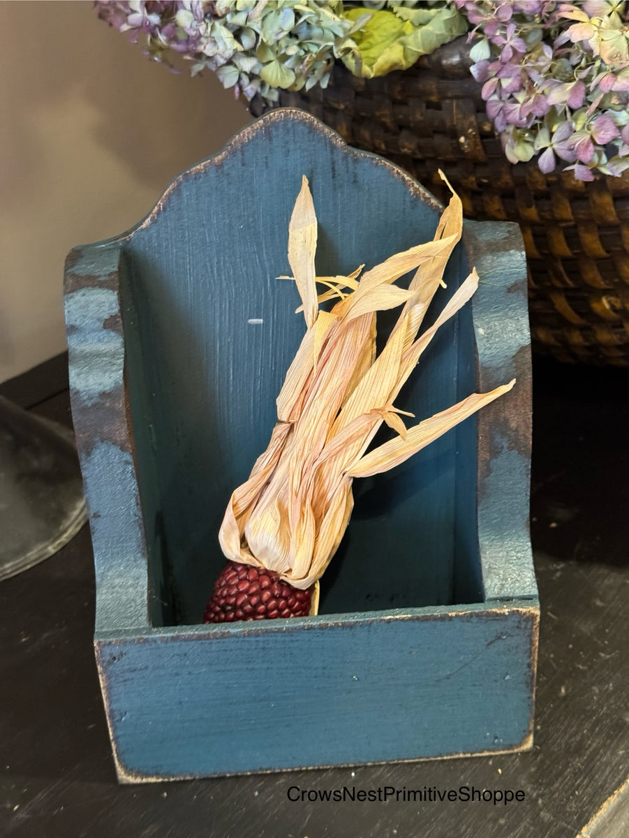 Wooden Cubby Shelf-Colonial Style Small – Crows Nest Primitive Shoppe
