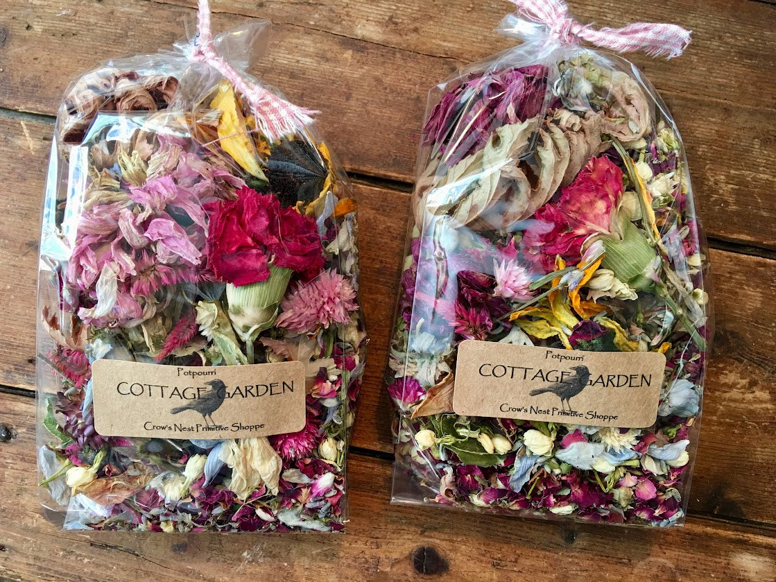 Potpourri- Cottage Garden Packaged – Crows Nest Primitive Shoppe