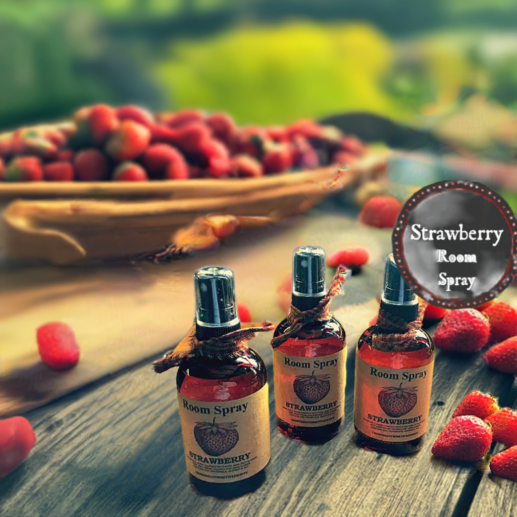 Scented Room Sprays- Strawberry – Crows Nest Primitive Shoppe