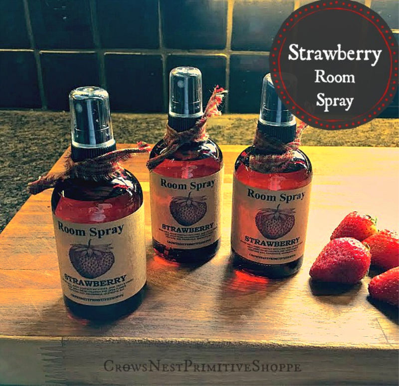 Scented Room Sprays- Strawberry – Crows Nest Primitive Shoppe